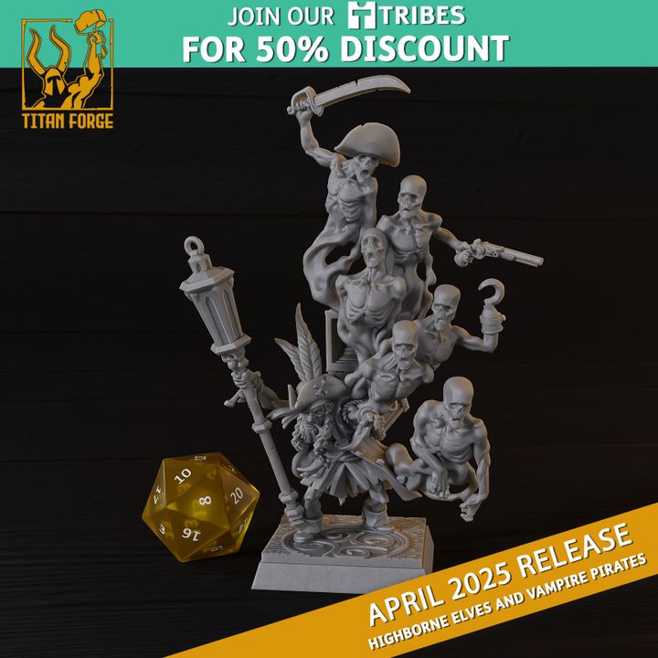 3D Printable Titan Forge Miniatures - 2025 - April - Highborne Elves ...