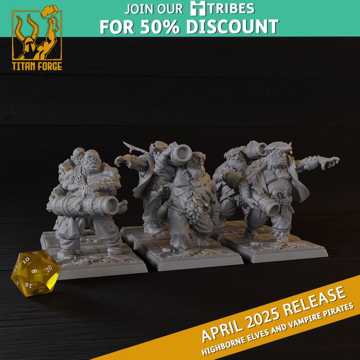 3D Printable Titan Forge Miniatures - 2025 - April - Highborne Elves ...