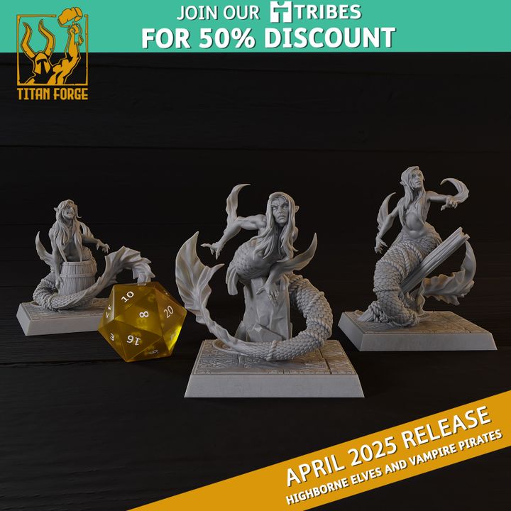3D Printable Titan Forge Miniatures - 2025 - April - Highborne Elves ...