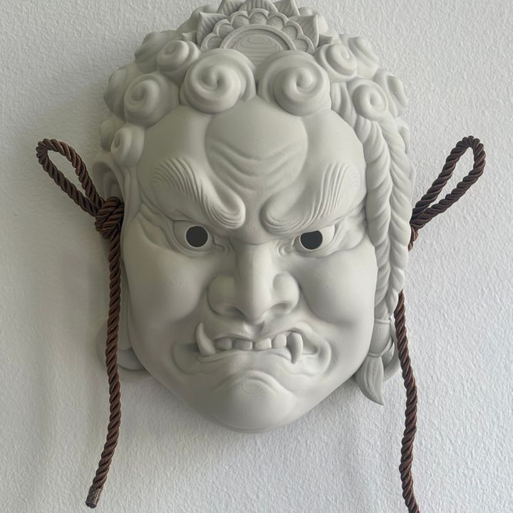 3D Printable Fudo Myoo Japanese mask by Golden Kaeru
