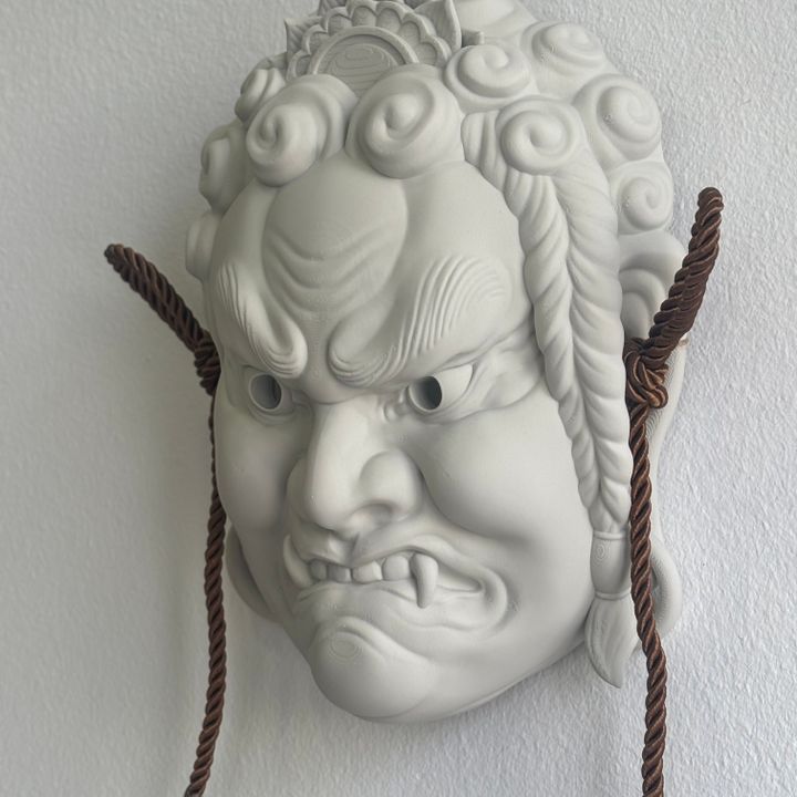 3D Printable Fudo Myoo Japanese mask by Golden Kaeru