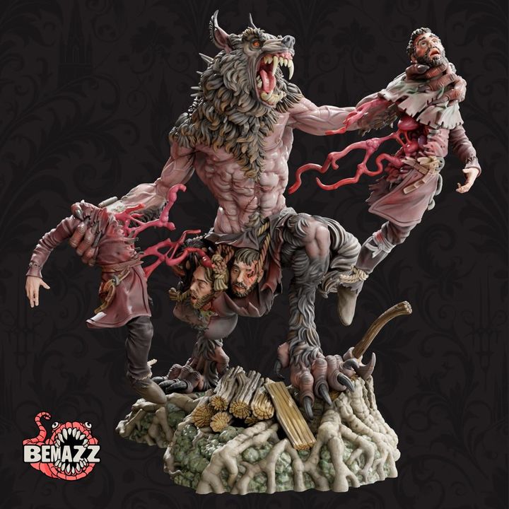 3D Printable Unchained Werewolf by Bemazz