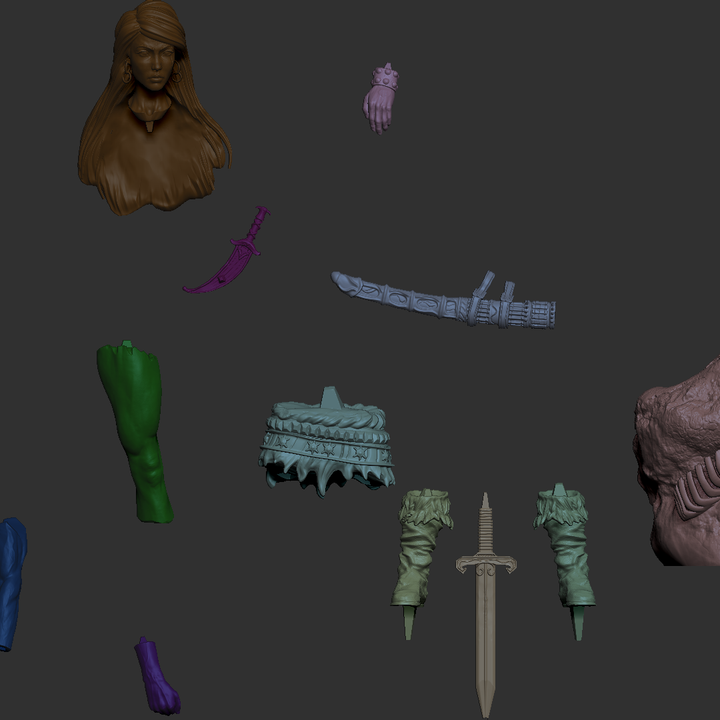 3D Printable The Barbarian Queen Strength and Fury 3D Print by CA3D Studios