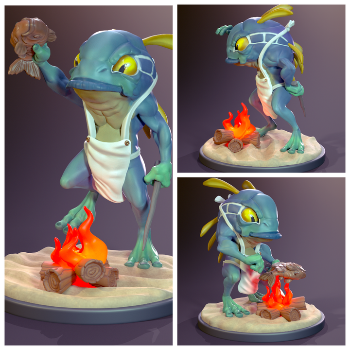 3D Printable Murloc Fishing Adventures Set by Undefeated miniatures