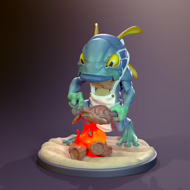 3D Printable Murloc Fishing Adventures Set by Undefeated miniatures