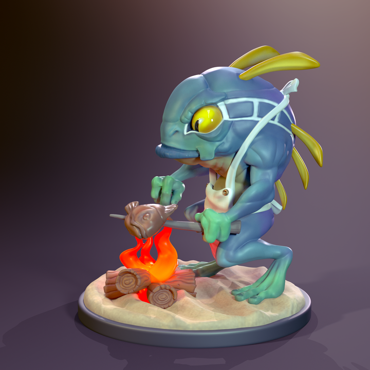 3D Printable Murloc Fishing Adventures Set by Undefeated miniatures