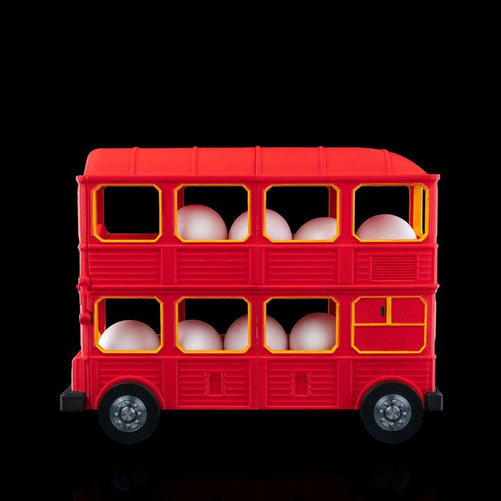 3D Printable Eggspress Bus Egg Dispenser by Stlflix