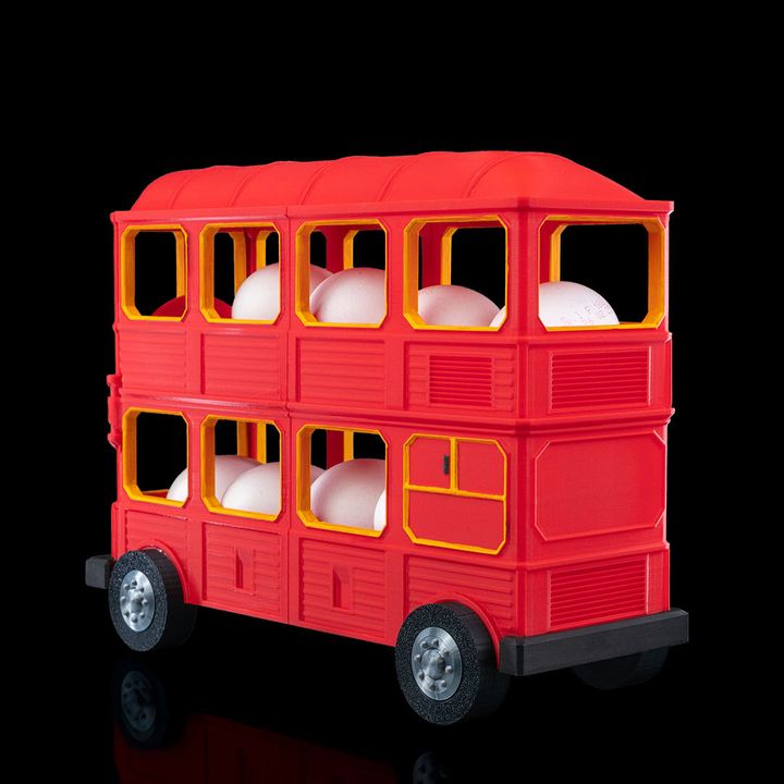 3D Printable Eggspress Bus Egg Dispenser by Stlflix