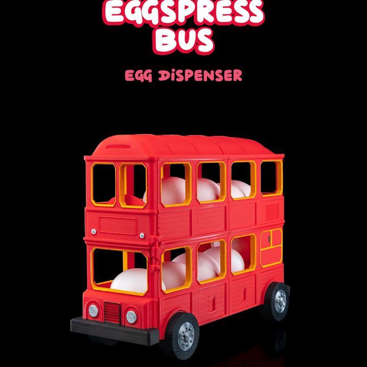 3D Printable Eggspress Bus Egg Dispenser by Stlflix