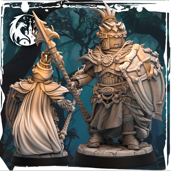 3D Printable Haito Sir Percival - 32mm Paladin /King Arthur Tales/ by Haito