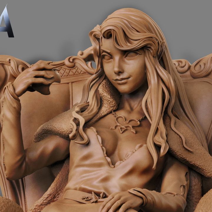 3D Printable The Crimson Diplomat Elegance in Darkness 3D Print by CA3D Studios