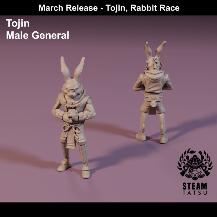 3D Printable Tojin - Male General by Steam Tatsu