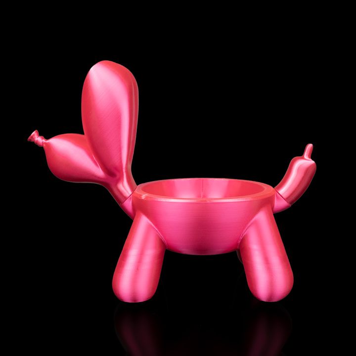3D Printable Air Pup Pet Bowl Stand by Stlflix