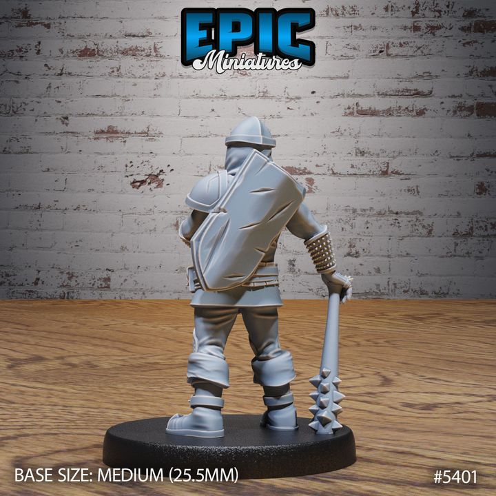 3D Printable Bandit Guard / Humanoid Robber / Outlaw Warrior / Forest ...