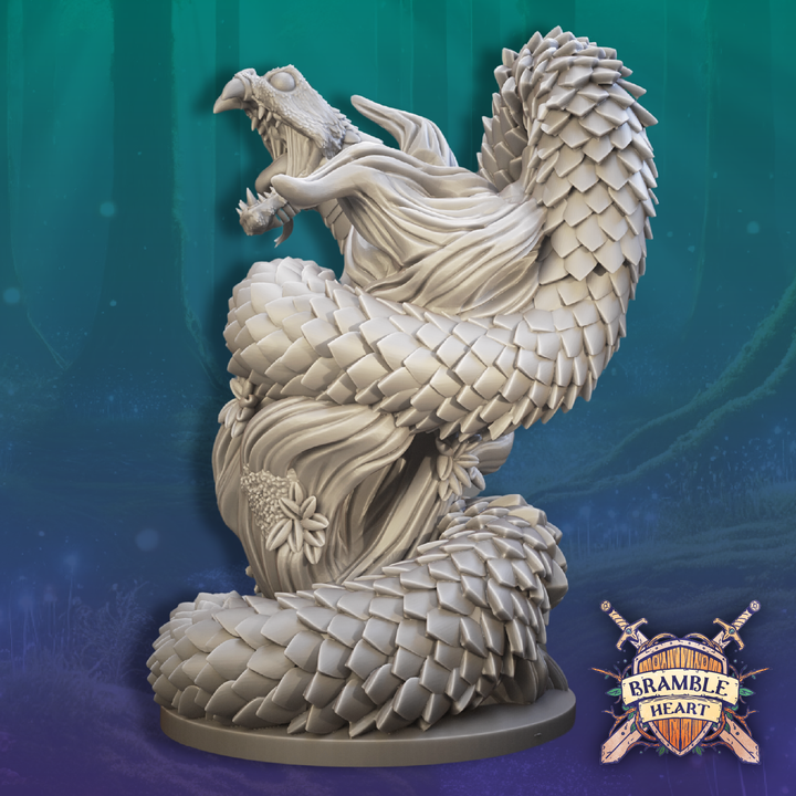 3D Printable Giant Bramble Viper by Kraken Games Lab