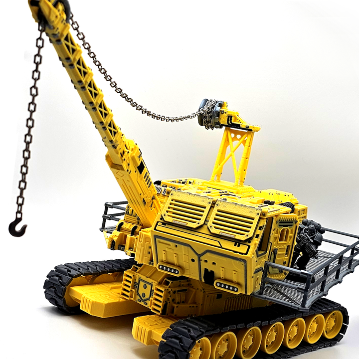 3D Printable Crawler Crane (FDM Support-Free) by Cassidy Byars