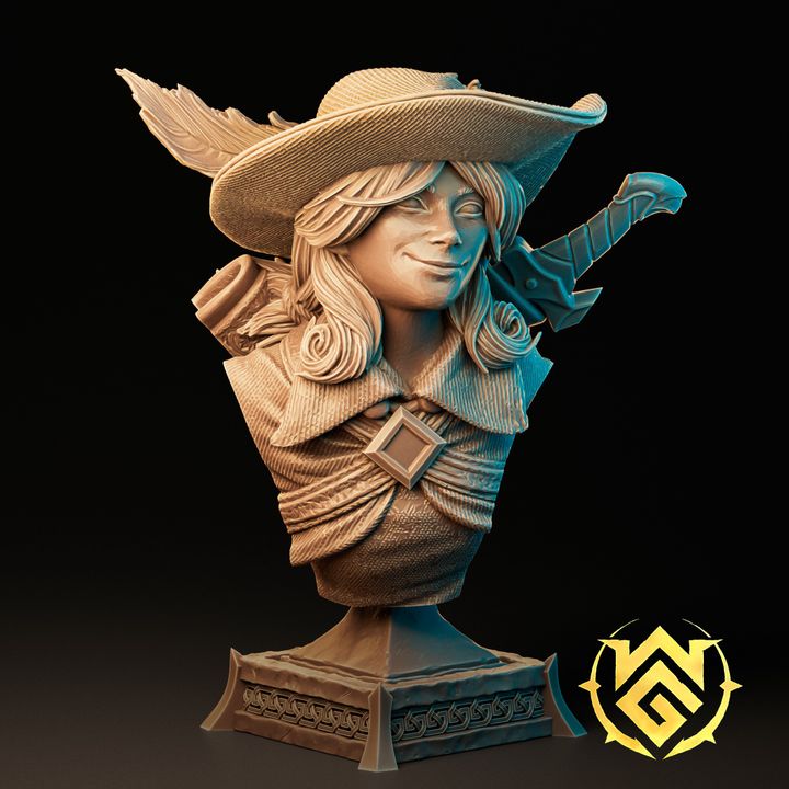 3D Printable Bust - Hound Tamer Bell by The Witchguild
