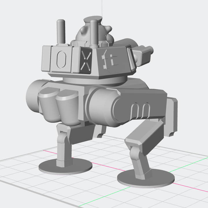 3D Printable Planet Shark 'Shank' Mech by InfernoBot