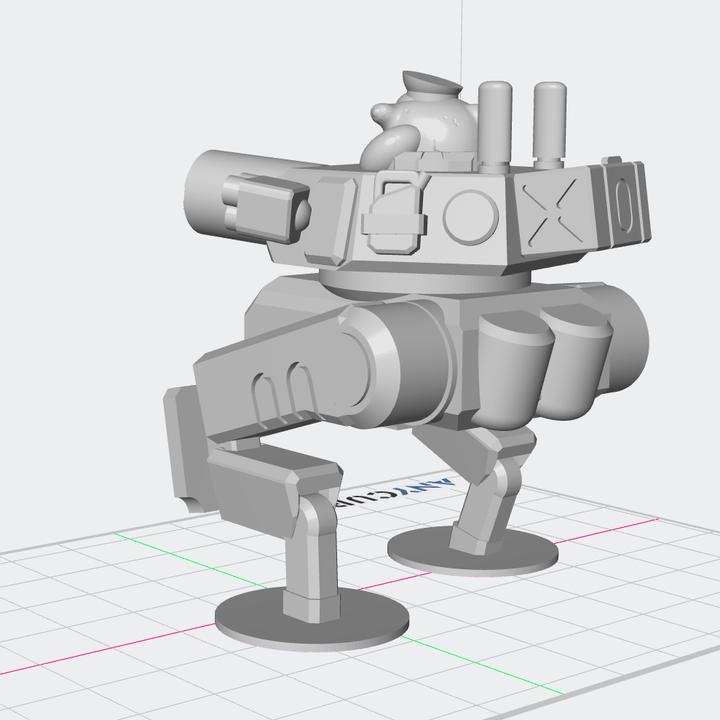 3D Printable Planet Shark 'Shank' Mech by InfernoBot