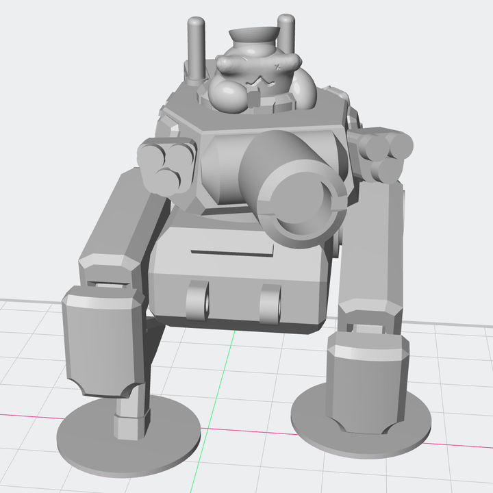 3D Printable Planet Shark 'Shank' Mech by InfernoBot