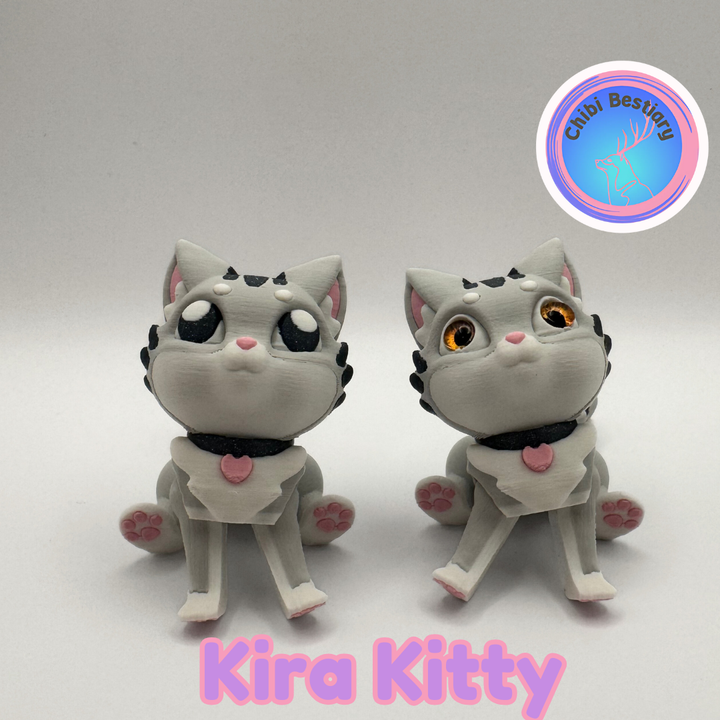3D Printable Kira Kitty Flexi by ChibiBestiary