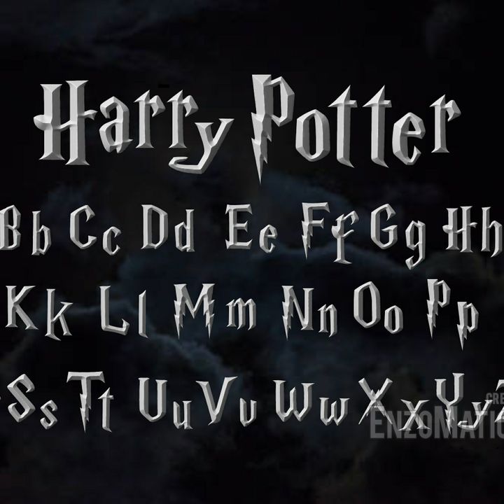 3D Printable FONT ALPHABET LETTERS - Legendary style - STL by EnzoMatic3D