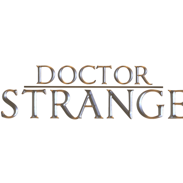3D Printable Doctor Strange - Font 3D STL by EnzoMatic3D