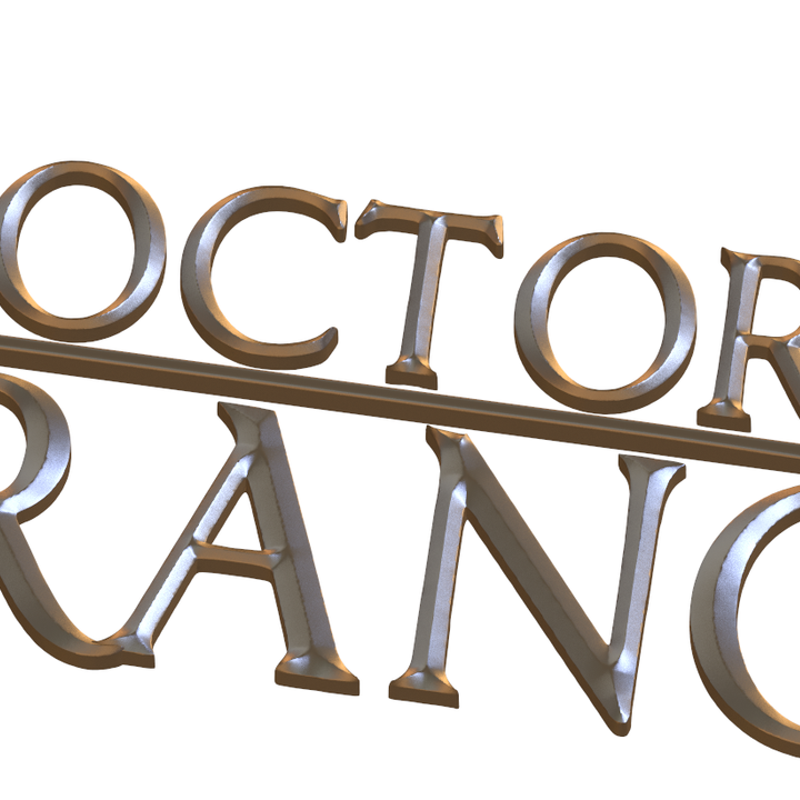 3D Printable Doctor Strange - Font 3D STL by EnzoMatic3D