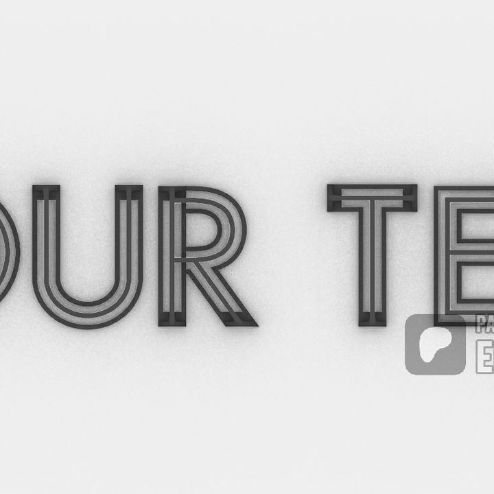 3D Printable letters alphabet 3D STL - STL by EnzoMatic3D