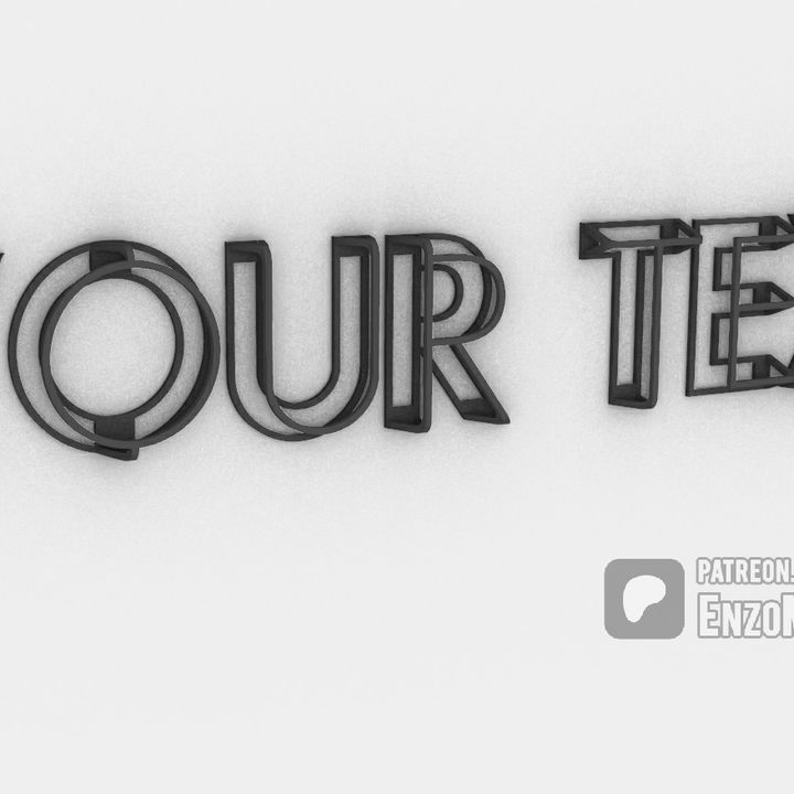 3D Printable letters alphabet 3D STL - STL by EnzoMatic3D