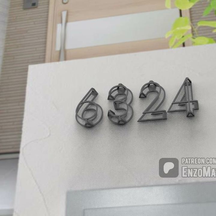 3D Printable numbers 3D STL by EnzoMatic3D