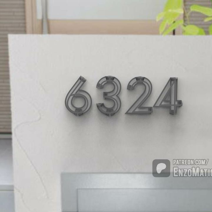 3D Printable numbers 3D STL by EnzoMatic3D