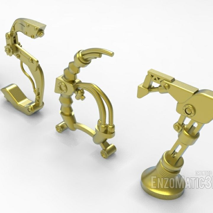 3D Printable Steampunk numbers 3D STL by EnzoMatic3D