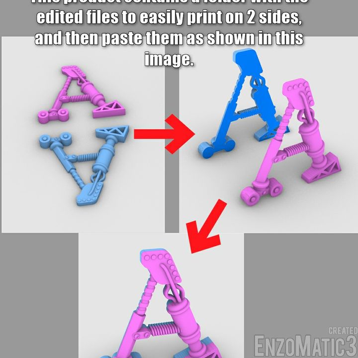 3D Printable alphabet steampunk letters stl for 3d printing by EnzoMatic3D