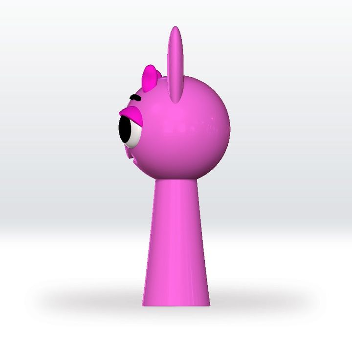 3D Printable Pinki Sprunki STL, 3mf, Obj, 3D Model Split file Character ...