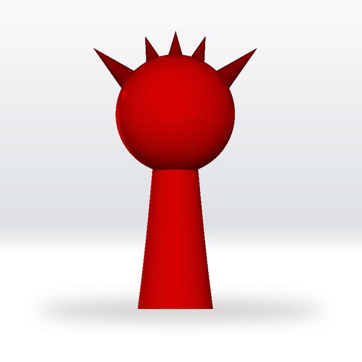 3D Printable Red Raddy Sprunki STL, 3mf, Obj 3D Model Split file ...