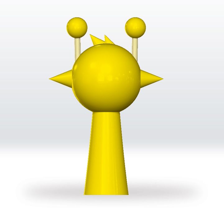 3D Printable Simon Yellow Sprunki STL, 3mf, Obj, 3D Model Split file ...