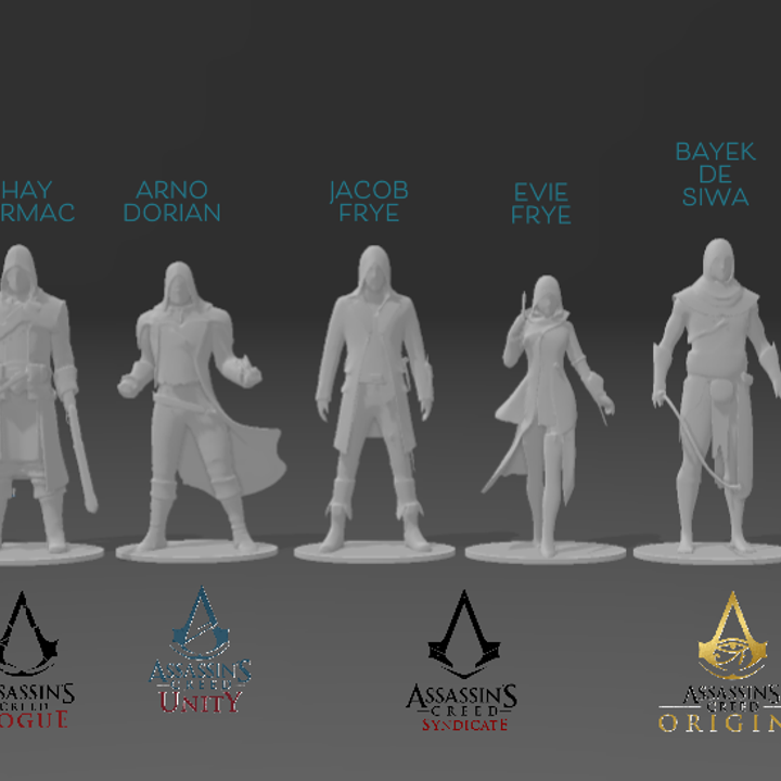 3D Printable Miniatures - Assassin's Creed by ocram3000