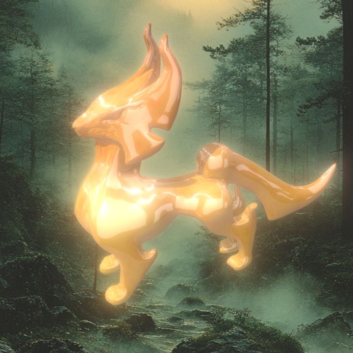 3D Printable Fire Fox HD Mystic Guardian of Flames by david martin