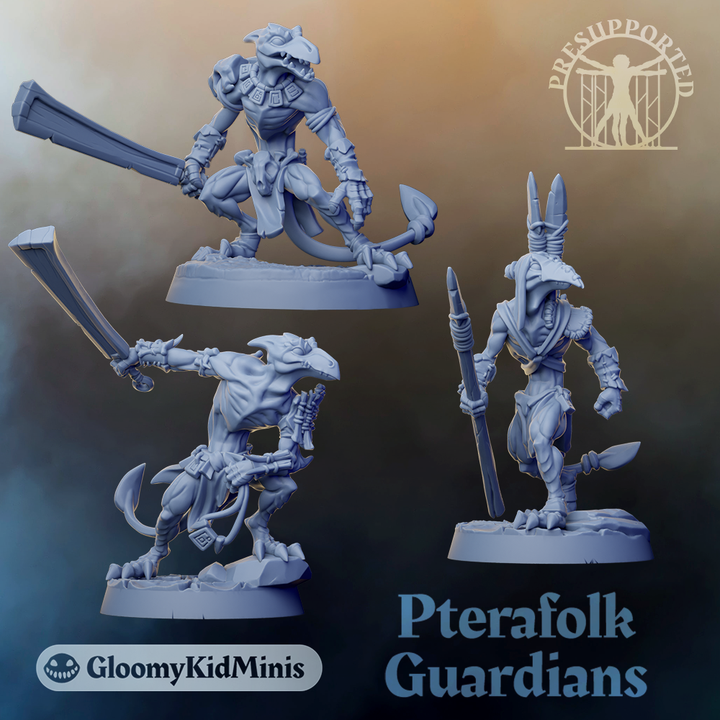 3D Printable Wings over the Scorched Cliffs. Pterafolk Guardians by ...