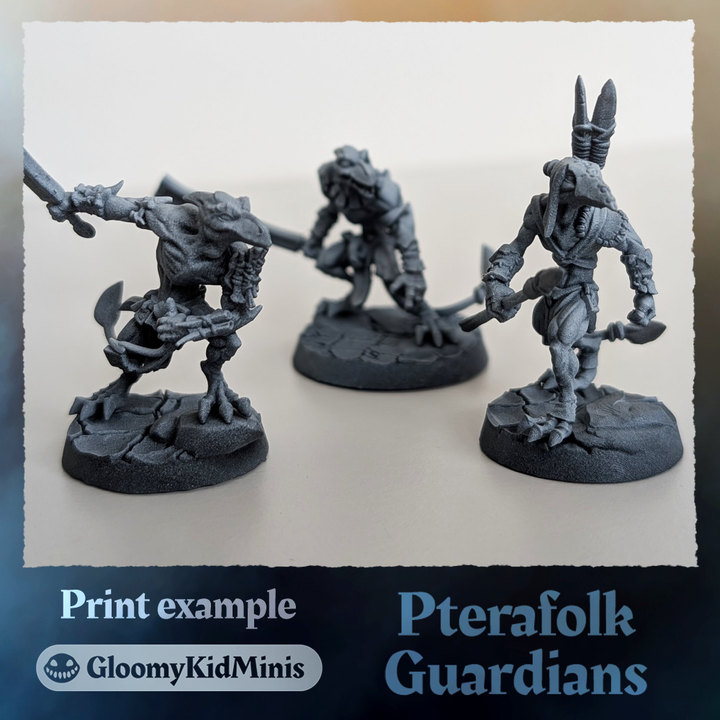 3D Printable Wings over the Scorched Cliffs. Pterafolk Guardians by ...