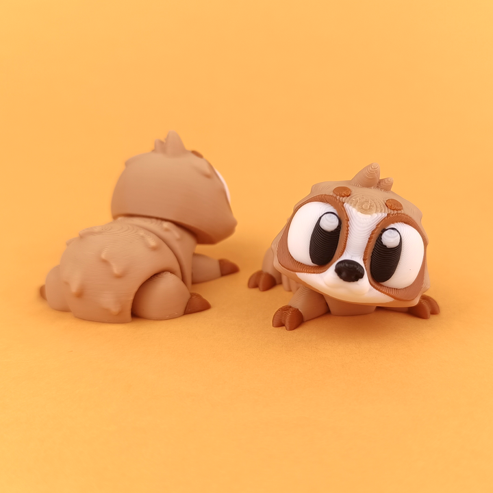 3D Printable Flexi Sloth Print-in-place by 3DGOB
