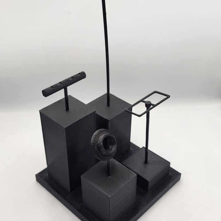 3D Printable Jewelry Display (4 bars) by ocram3000