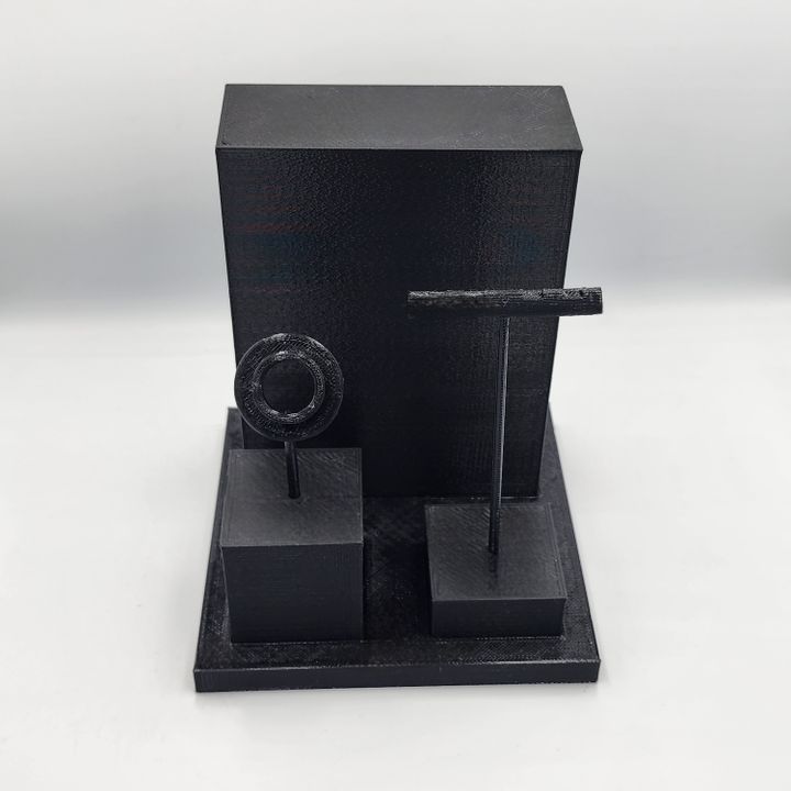 3D Printable Jewelry Display (3 bars) by ocram3000