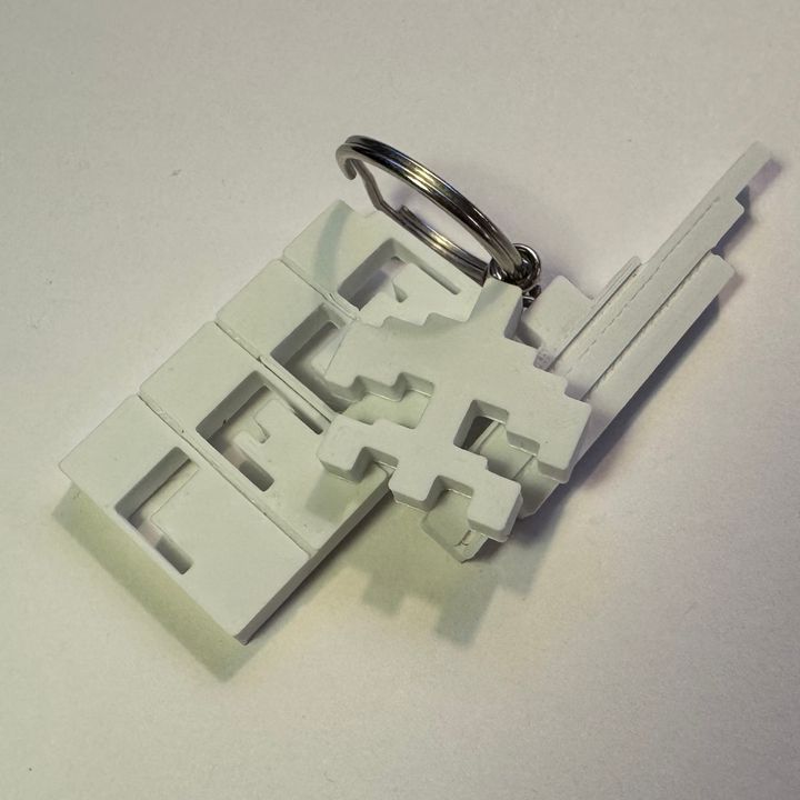 3D Printable RIVER RIDE KEYCHAIN - RETRO by murek