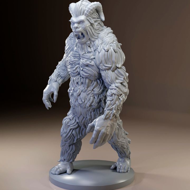 3D Printable Yeti by Rogue Hero Minis