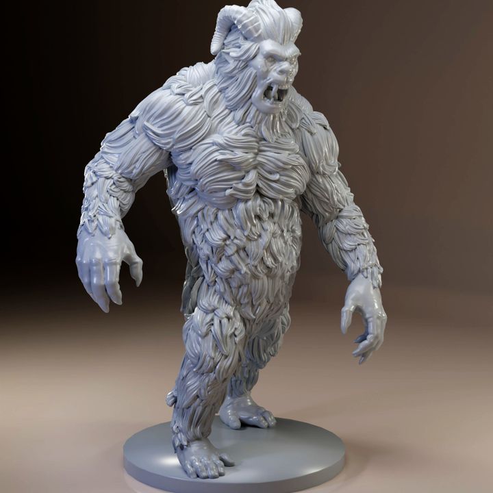3D Printable Yeti by Rogue Hero Minis