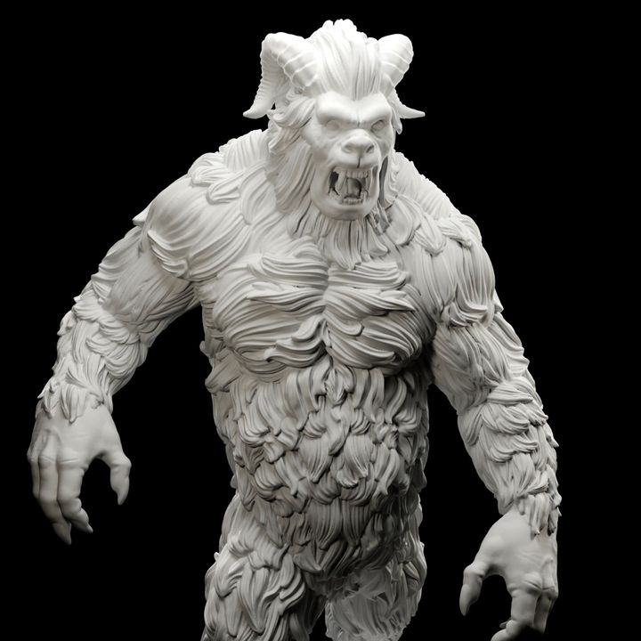 3D Printable Yeti by Rogue Hero Minis