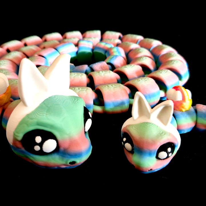 3D Printable Noodles The Easter Snake (Personal Use) by Sassiecat3d