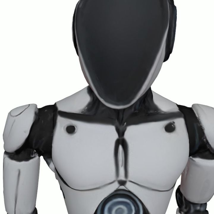 3D Printable Advanced Humanoid Robot – Futuristic Android Figure by ...